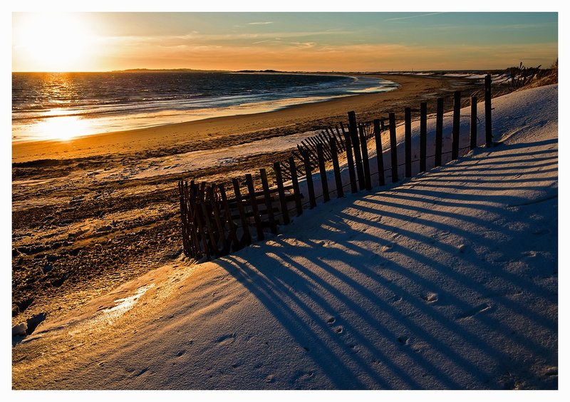 Snowfence-Shadows-in-Winter :: Seascapes-Lighthouses :: Scenic and ...