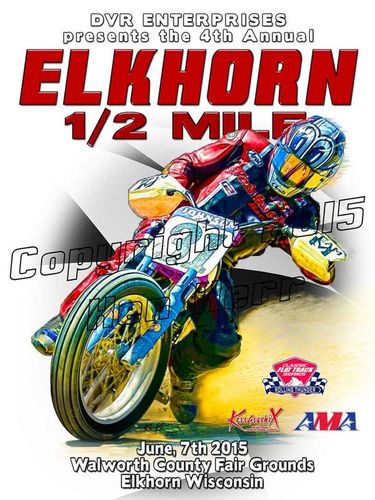 Poster :: Flattrack Motorcycle Racing Photography by KerrGraphix