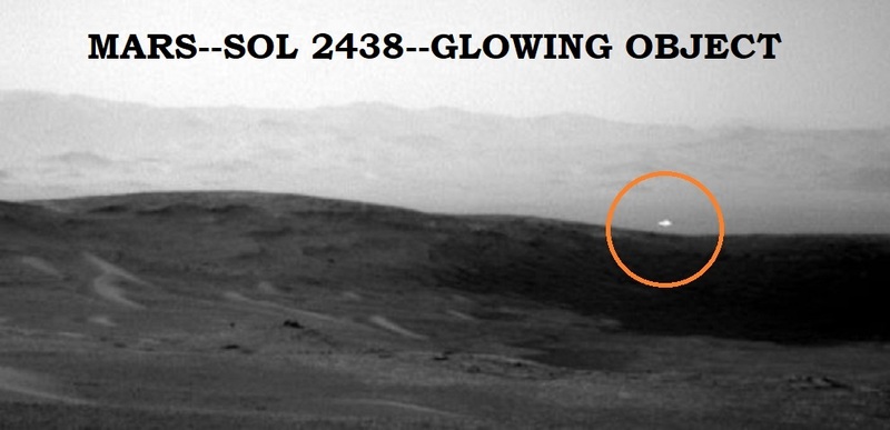 MARS-SOL 2438-STRANGE GLOWING OBJECT :: MARS :: WWW.WORLD UFO PHOTOS.ORG